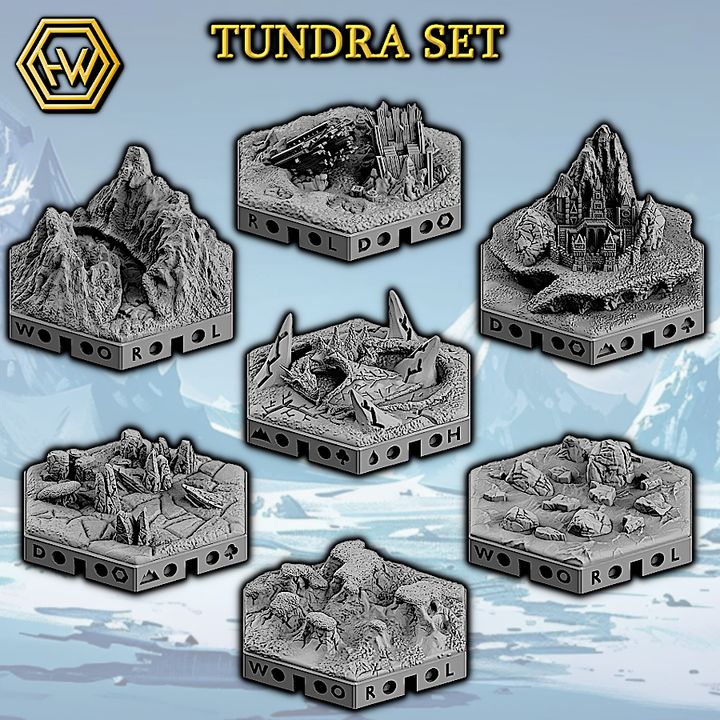 3D Printable Tundra Set by Hexworld